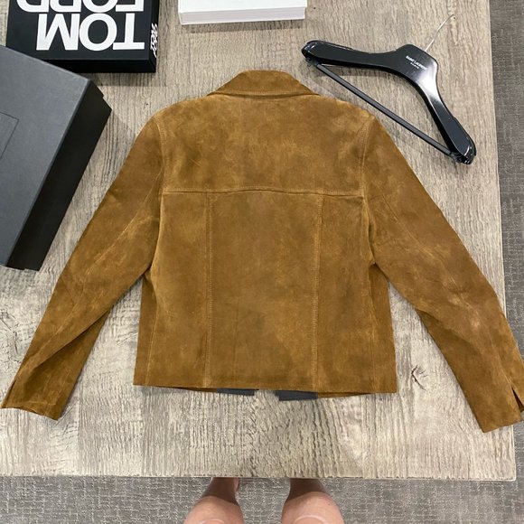 Yves Saint Laurent | Jackets & Coats | Mens Ysl Brown Suede Jacket 220 ...